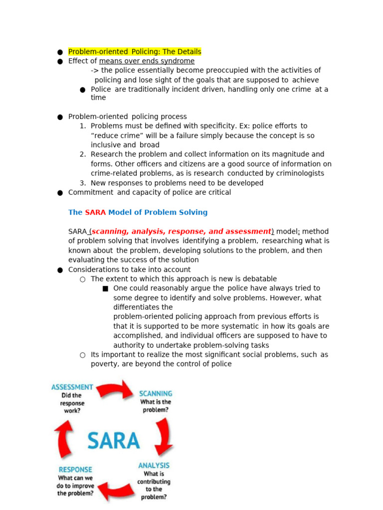 1 3 Problem Oriented Policing Pop Pdf