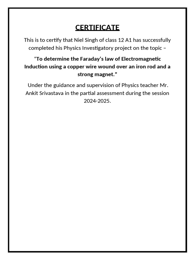 Certificat Phys | PDF