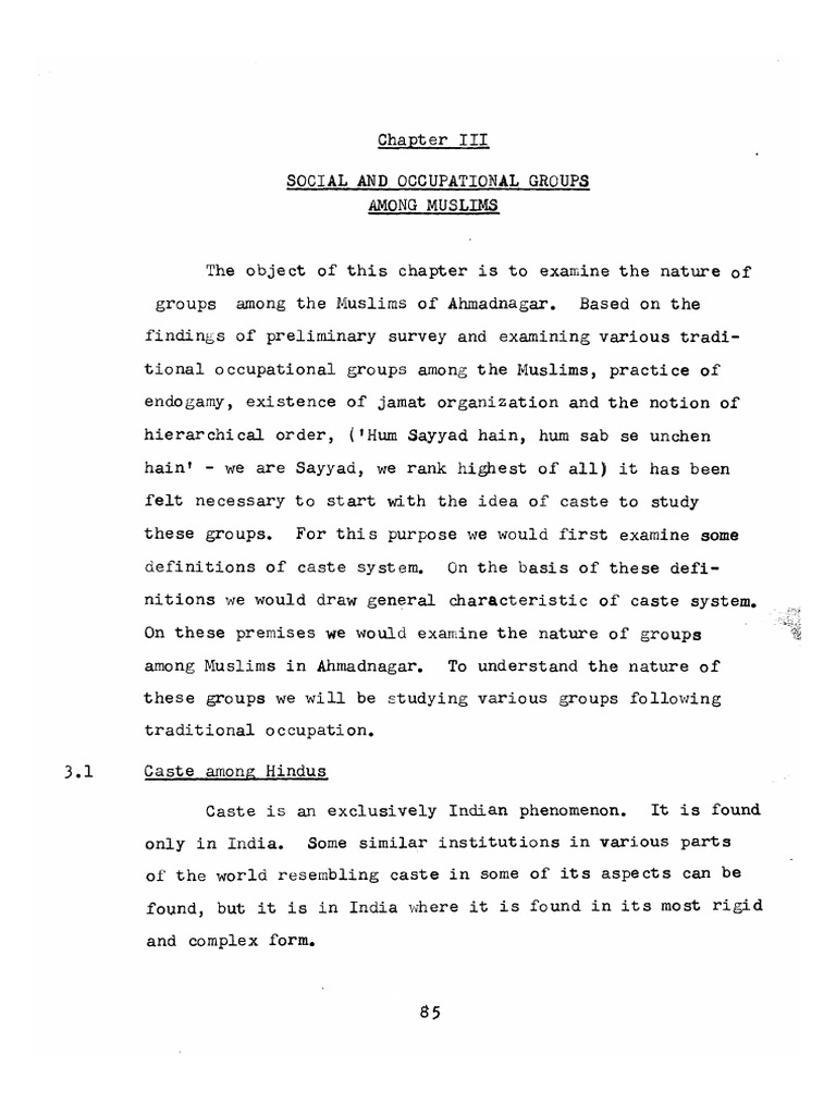 09 Chapter 3 | PDF | Caste | Sheikh