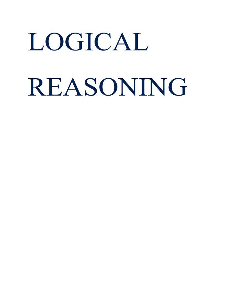 Logical Reasoning Book by V.RAMBABU | PDF | Multiplication | Numbers