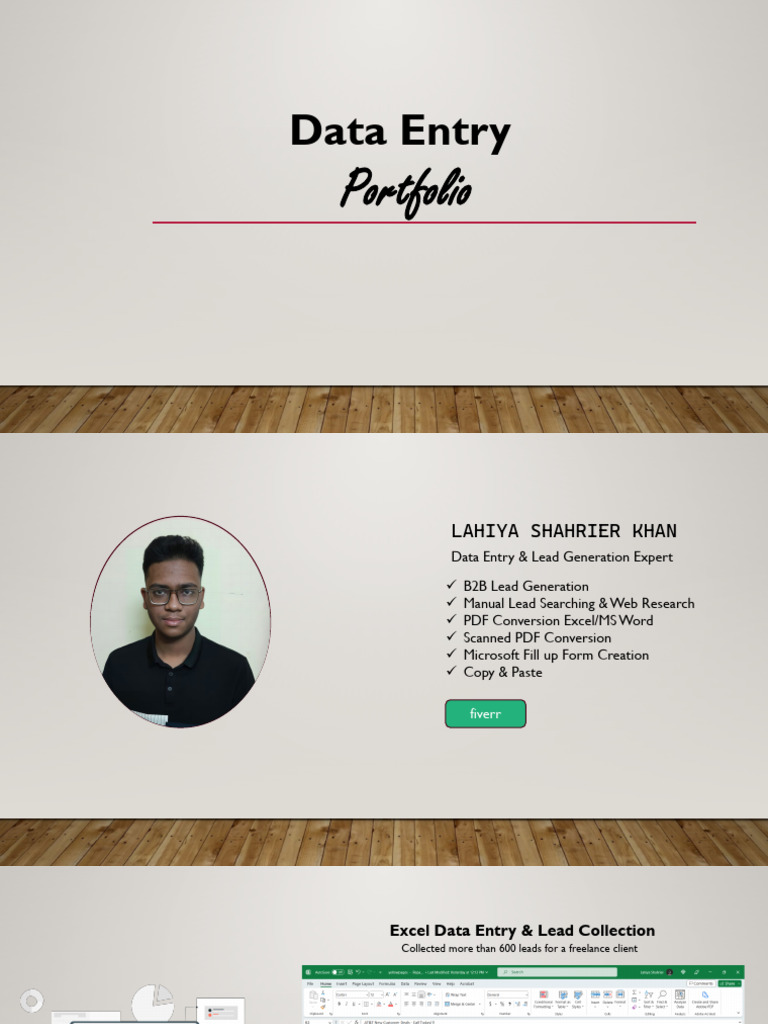 Data Entry & Lead Generation Portfolio | PDF
