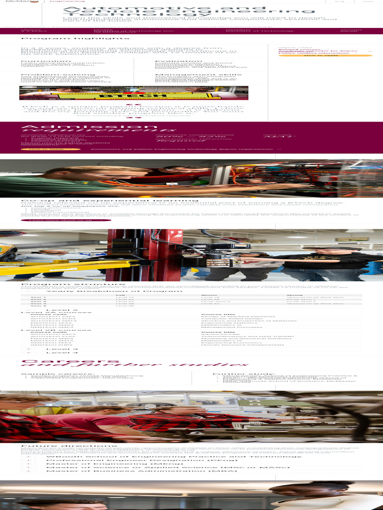 Automotive and Vehicle Engineering Technology - Faculty of Engineering ...