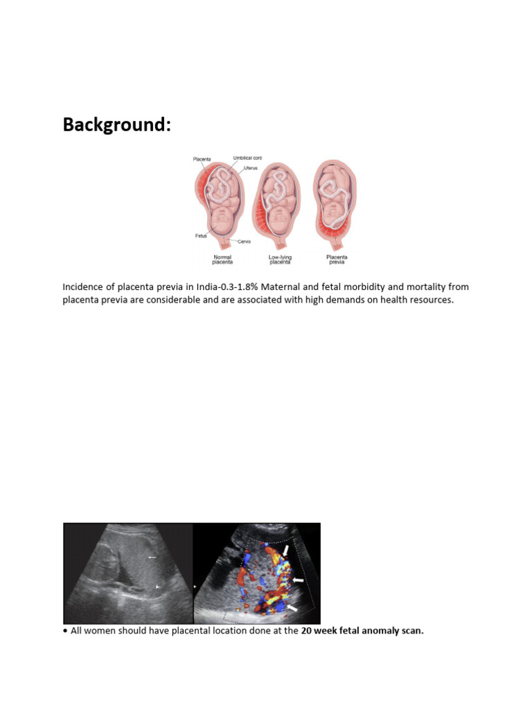 Placenta Previa Final | PDF | Uterus | Placenta