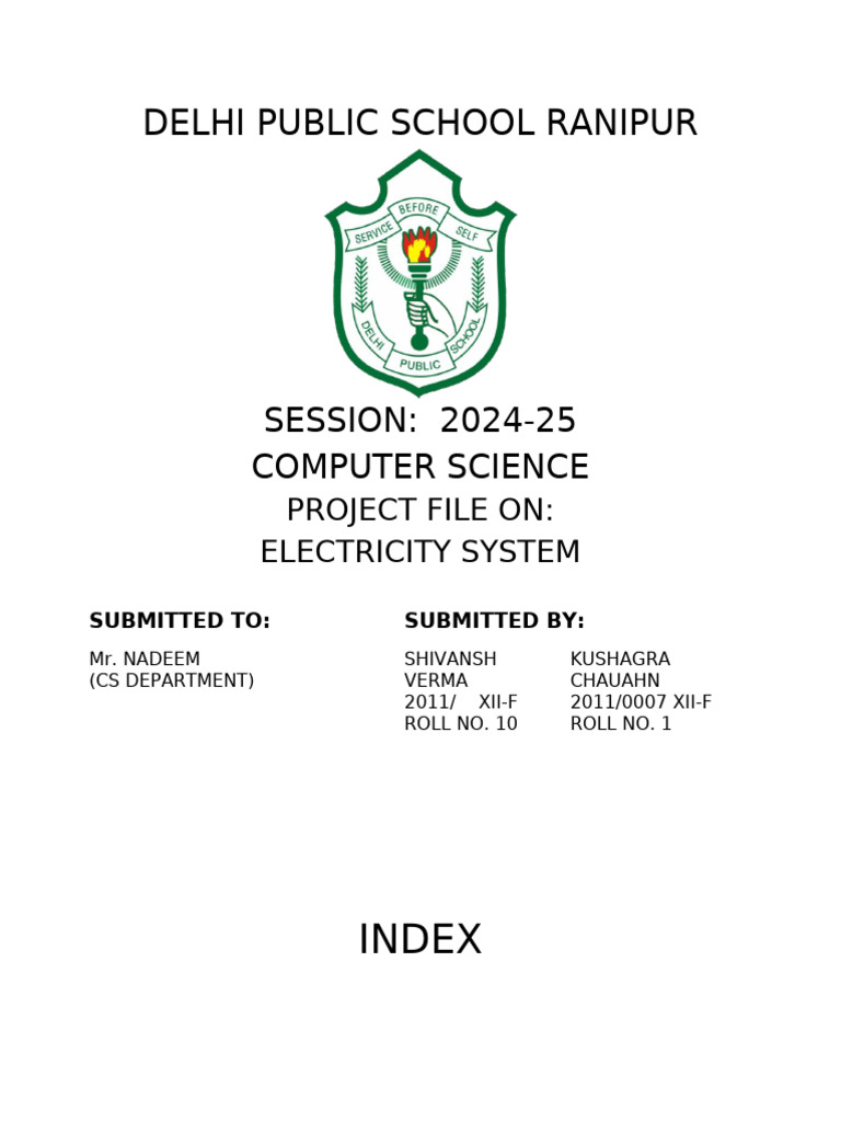 Electricity System Project File-1 | PDF | Relational Database | Python (Programming Language)