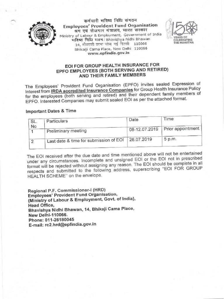 1-EOI MedicalScheme 072019 | PDF