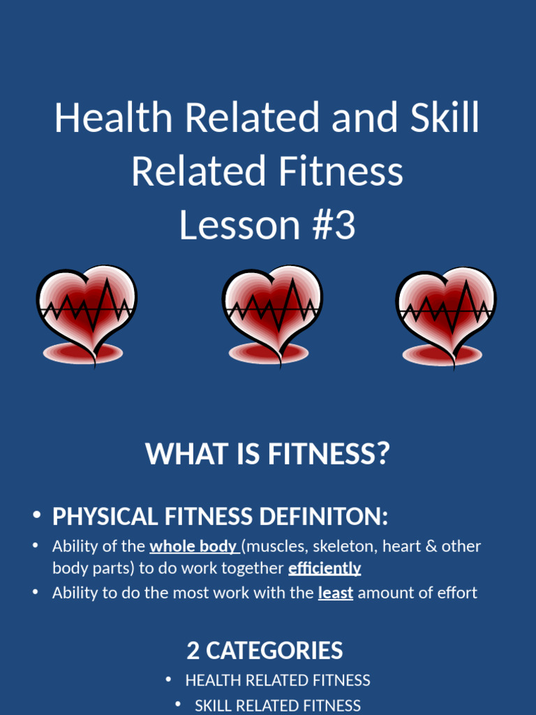 Active Health Lesson 3 Physical Fitness 21p93ap | PDF | Physical ...