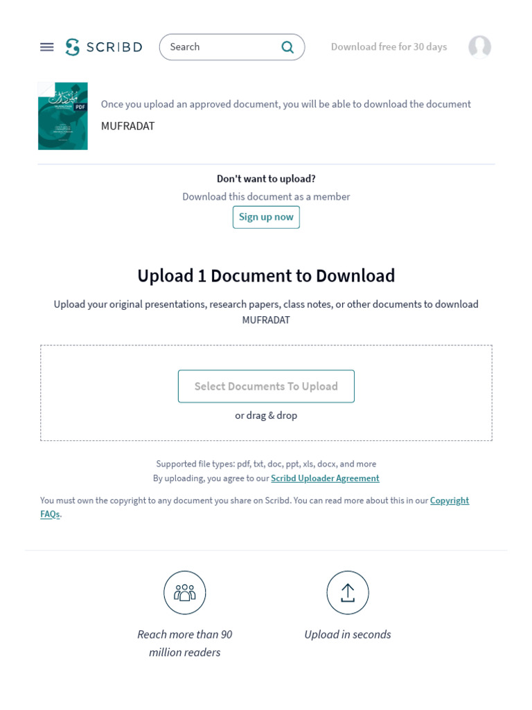 Upload A Document - Scribd | PDF | Scribd | Computing