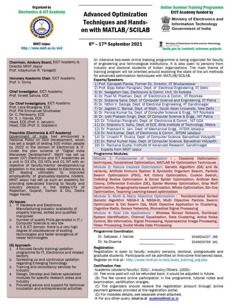 Brochure_AOT with MATLAB-SCILAB_2021 | PDF | Computing