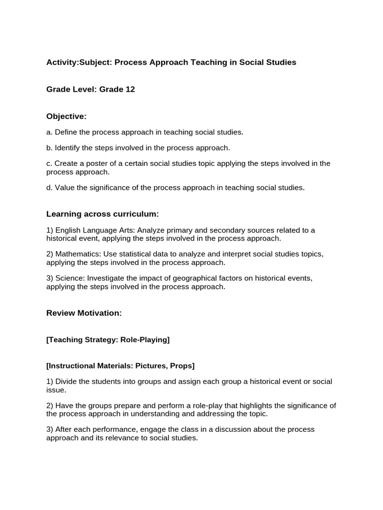 lesson_plan | PDF | Critical Thinking | Inquiry Based Learning