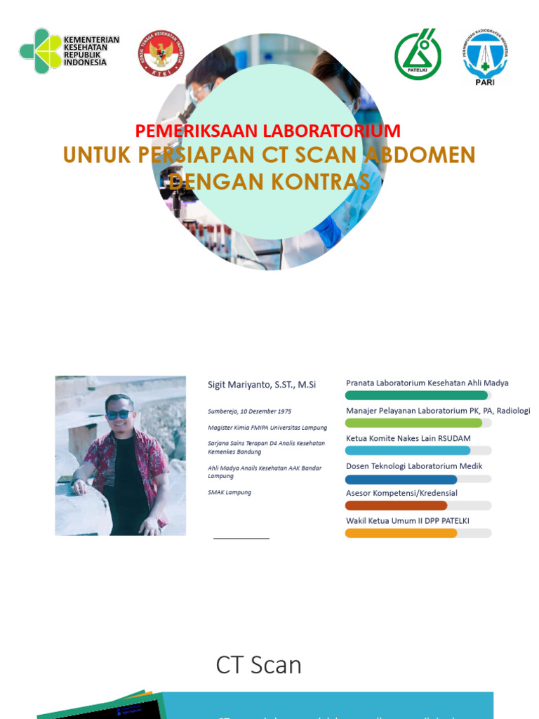 Pemeriksaan Laboratorium Untuk Persiapan CT Scan Abdomen | PDF | Kesehatan Holistik