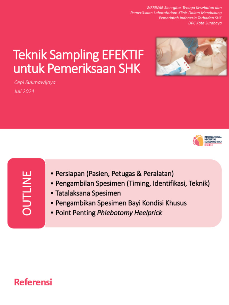 Teknik Sampling Efektif untuk SHK Bayi | PDF
