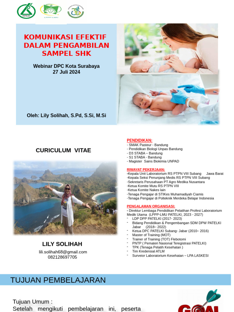 Pra Analitik 1_Komunikasi Efektif Pada Pengambilan Sampel SHK | PDF