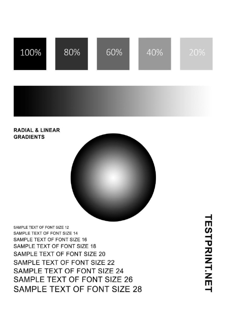 Testprint Test Page BW | PDF