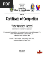 Certificate OJT Template | PDF
