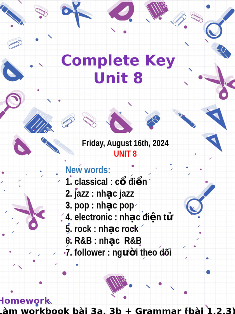 Complete Key Uni8 | PDF