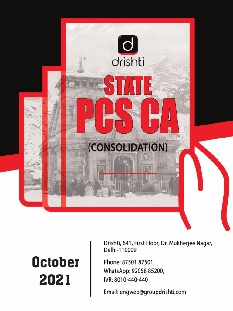State PCS CA Consolidation (Uttarakhand) - October 2021 | PDF