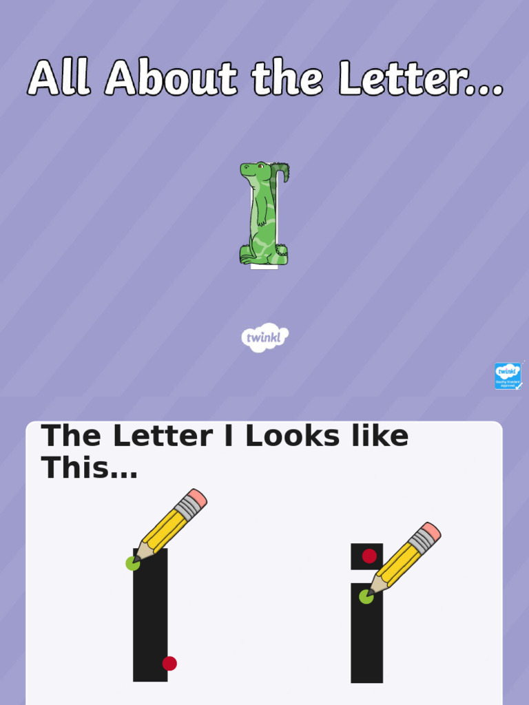 Learning the Letter I for Kids | PDF