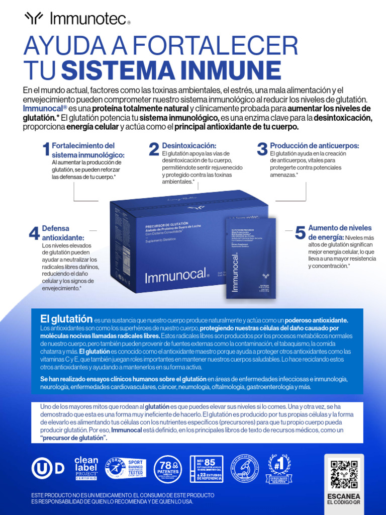 IMMUNOCAL Esencial | PDF | Antioxidante | Sistema inmune