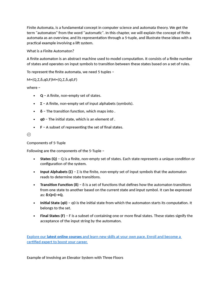 toc intro | PDF | Automata Theory | Set (Mathematics)