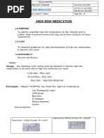 High Risk Medications APINCHS | PDF