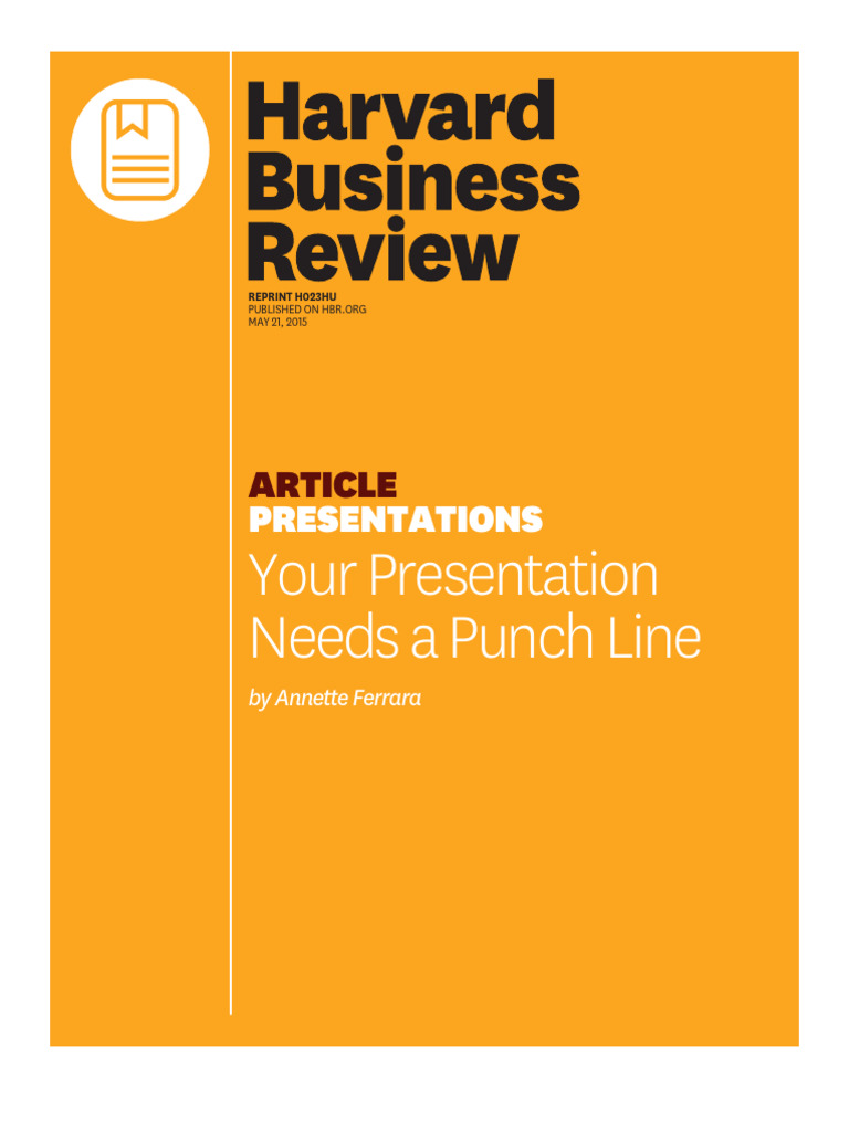 Presentation Punch Line Guide | PDF