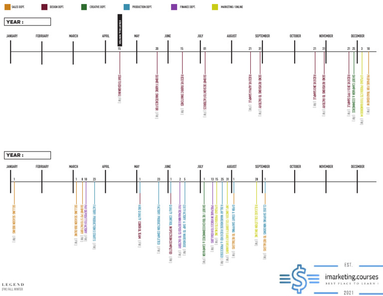 Fall Winter Production Timeline | PDF