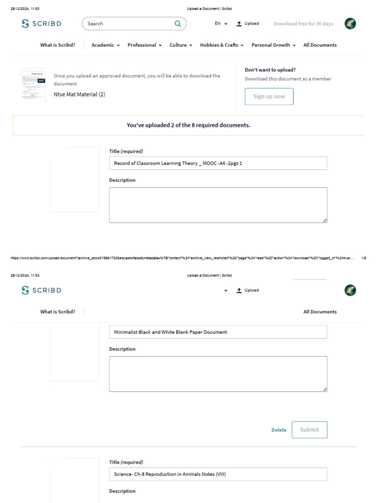 Upload A Document - Scribd | PDF | Scribd | Web 2.0