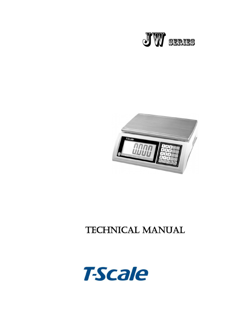 JW-technicalmanual (v1 18) | PDF | Weight | Weighing Scale
