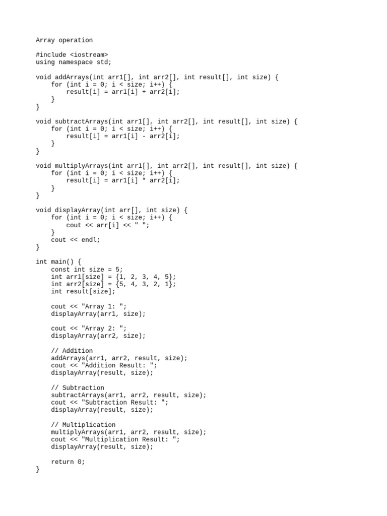 Code for practice | PDF | Namespace | Matrix (Mathematics) Code for practice | PDF | Namespace | Matrix (Mathematics)
