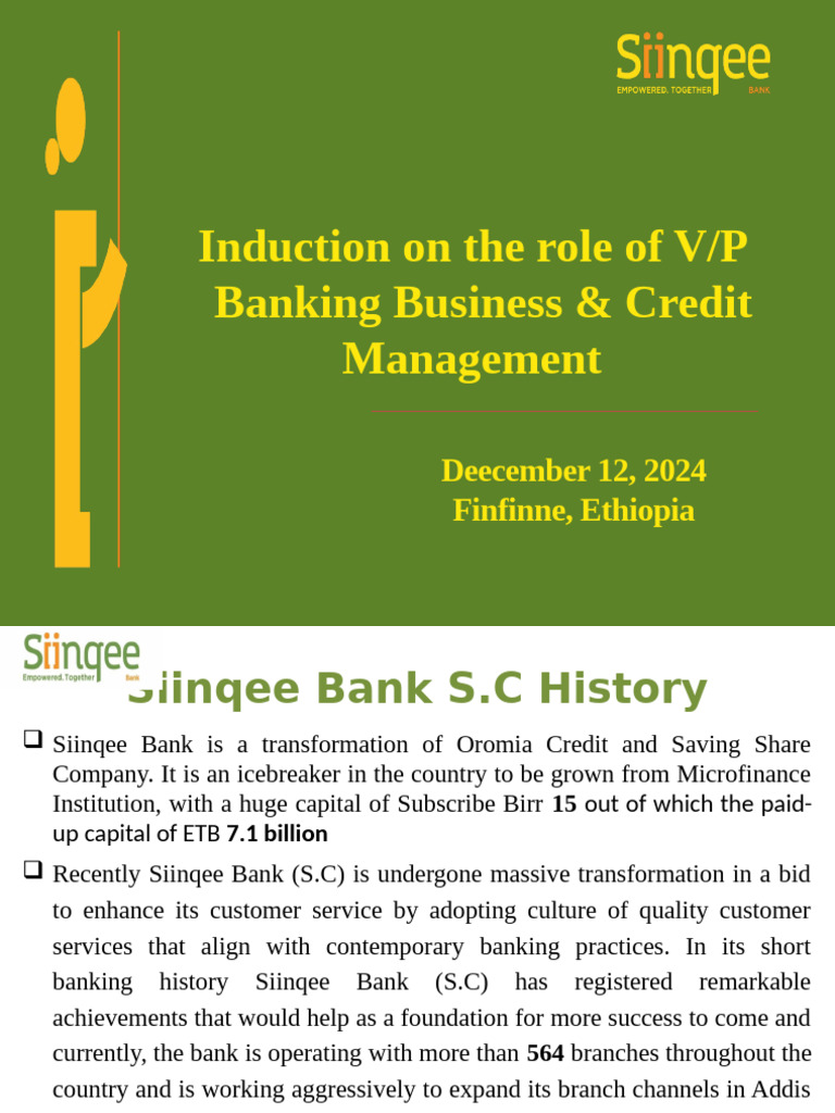 Siinqee Bank SC | PDF | Line Of Credit | Loans