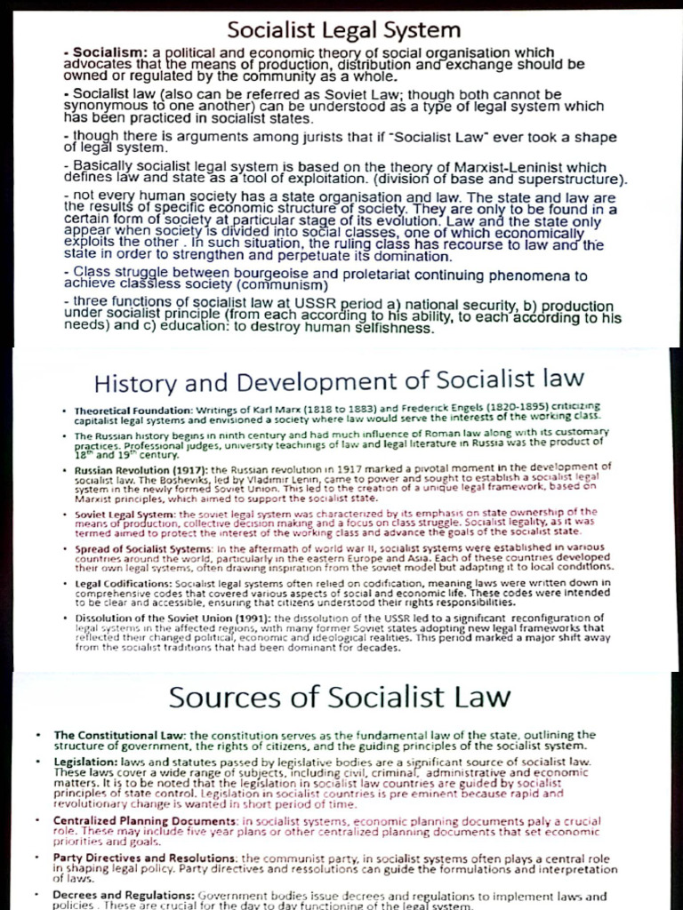 Socialist Legal System | PDF