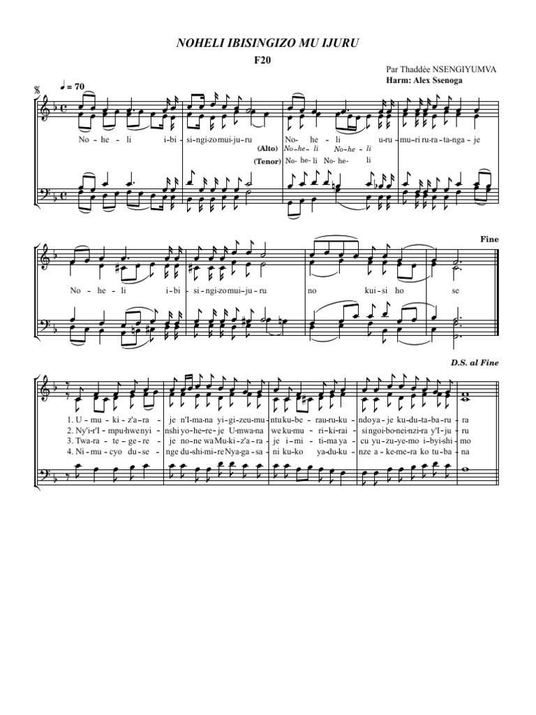 Noheli Ibisingizo mu Ijuru | PDF