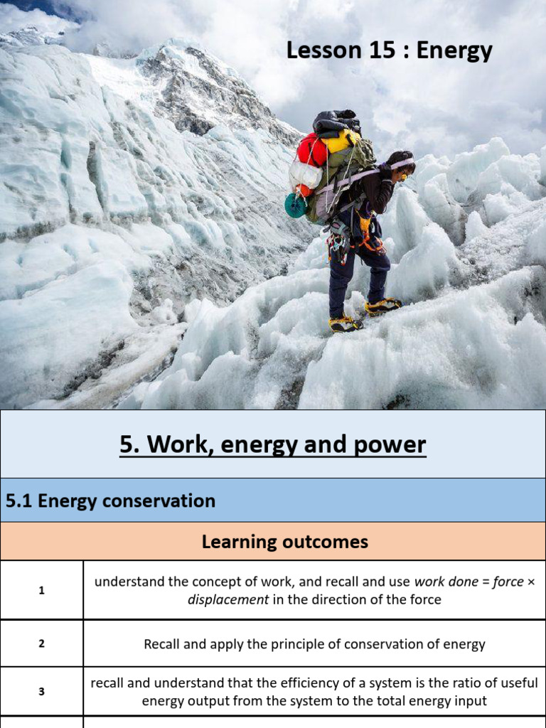 3 Energy Work and Power | PDF | Force | Potential Energy