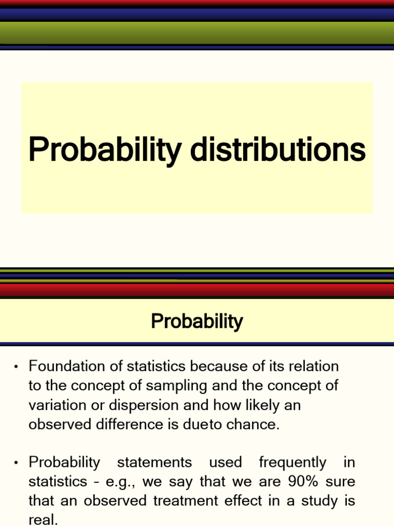 Basic Probability Concepts | PDF | Probability Distribution | Probability