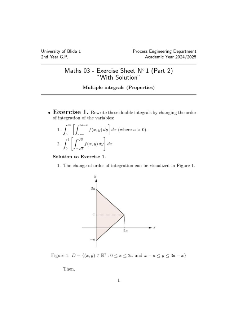 Solution Exercise Sheet N1 Part2 GPL2 MATHs3 2024 25 | PDF ...