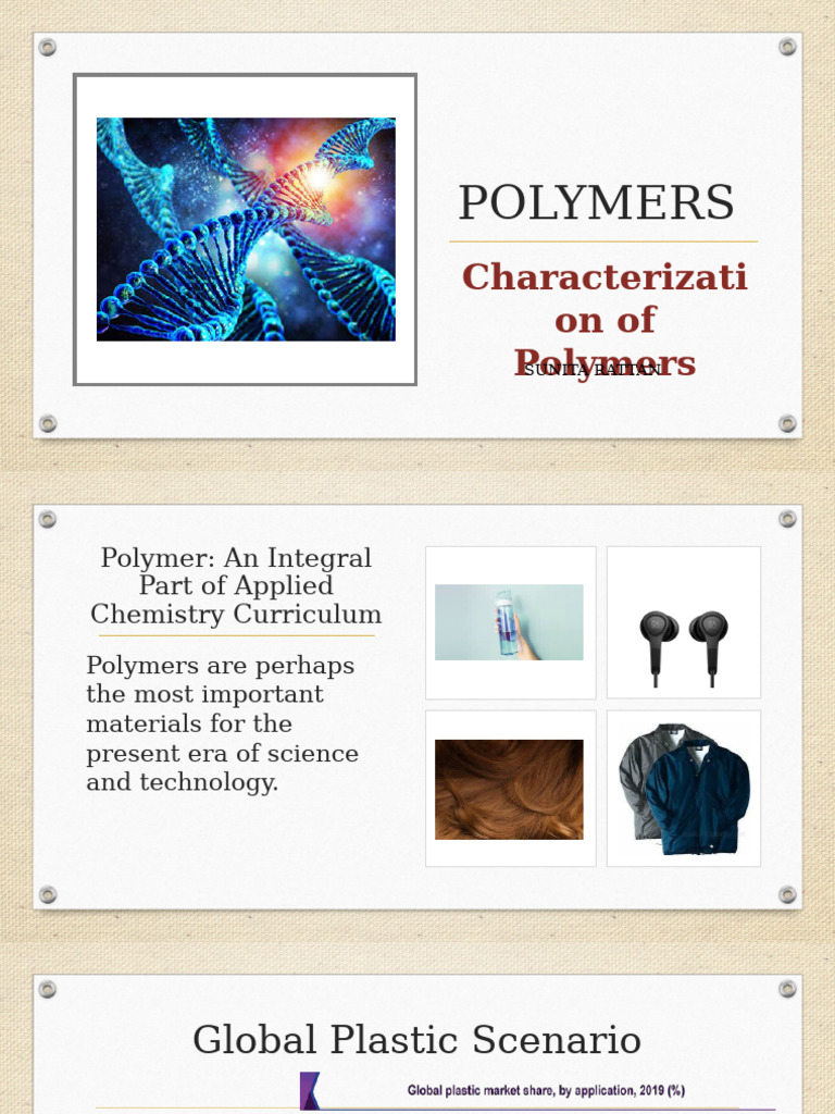 Lecture 1 Characterization of Polymers | PDF | Polymers | Spectroscopy