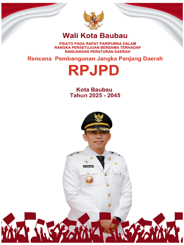 K - Pidato Persetujuan Bersama RPJPD Wali Kota | PDF