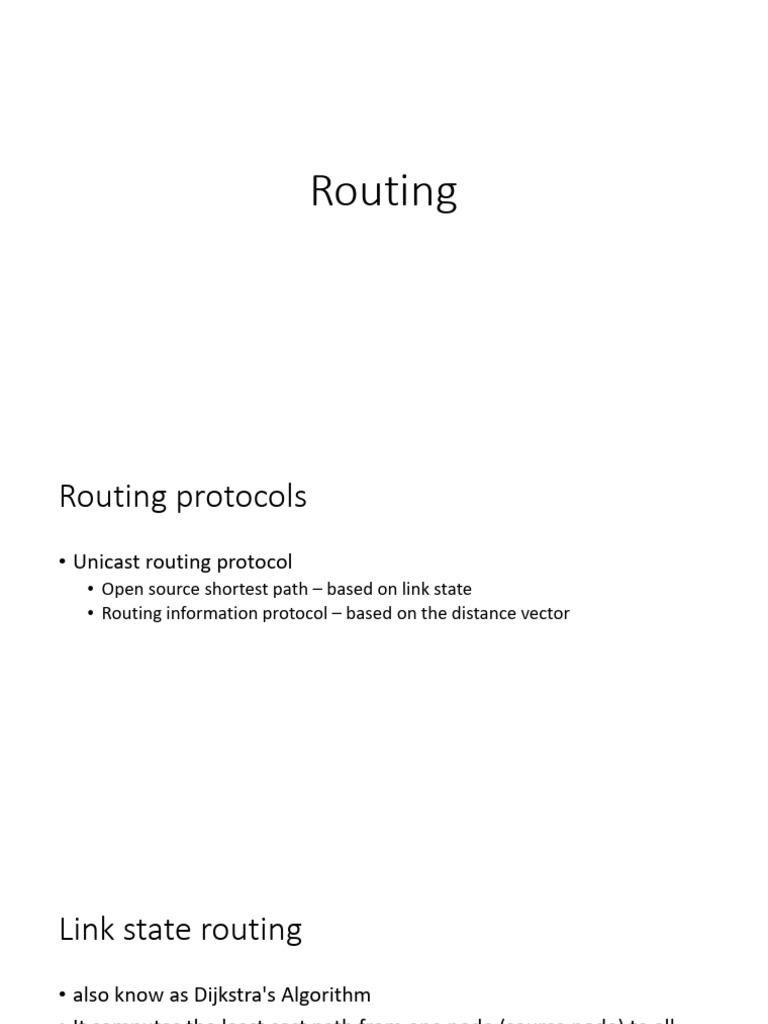 9 Routing 16 02 2023 1 Pdf Routing Algorithms And Data Structures