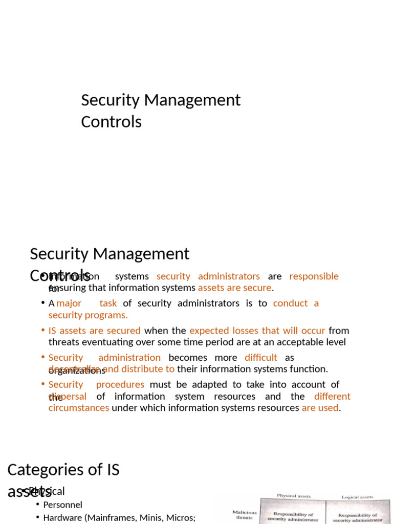 9-Security Management Controls - I-01!08!2024 | PDF | Databases ...