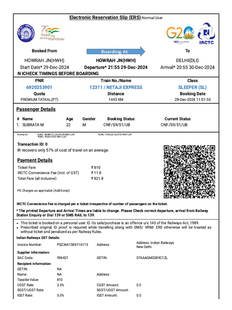 IRCTC Next Generation ETicketing System (11) | PDF | Value Added Tax ...