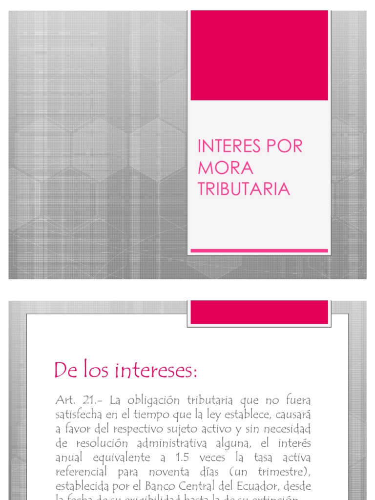 Calculo de Interes Por Mora | PDF