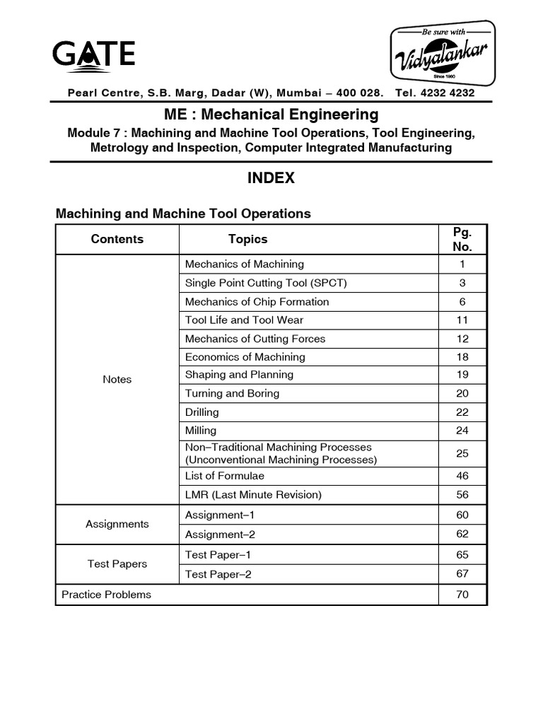 me-module-15 | PDF | Machining | Wear