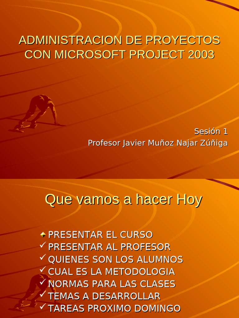 Curso de Proyectos con MS Project 2003 | PDF | Maestros