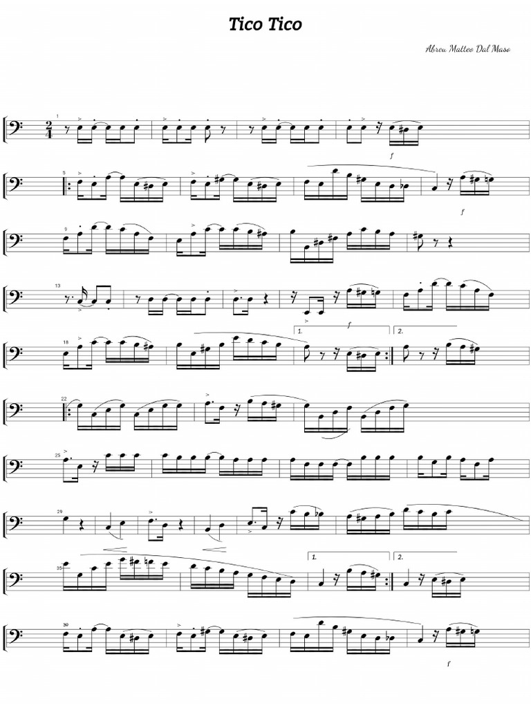 Tico Tico 1st_Eu | PDF