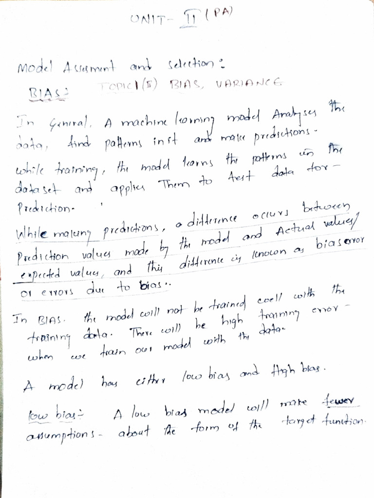 Predictive Analytics Unit II | PDF