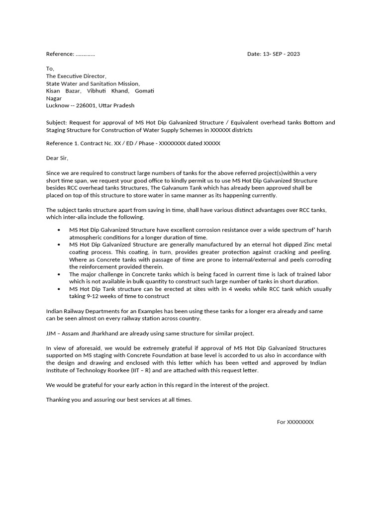 MS Hot Dip Req Letter | PDF | Corrosion | Industrial Processes
