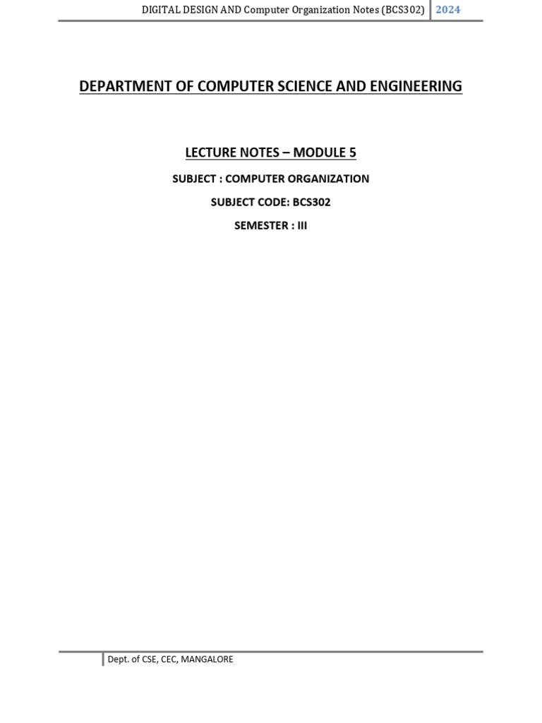 DDCO module5 (1) | PDF | Central Processing Unit | Computer Engineering