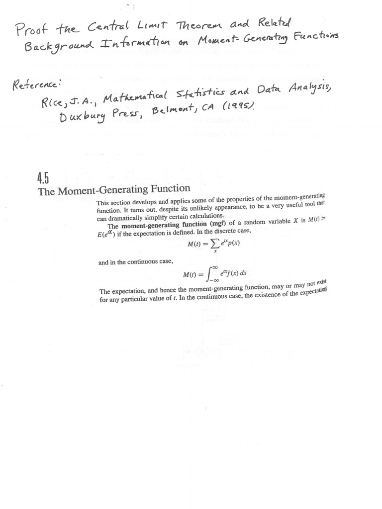 Proof_Central_Limit_Theorem | PDF