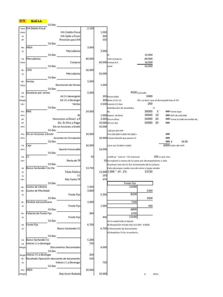 Ejercicio-71 1 | PDF | Deuda | Dinero