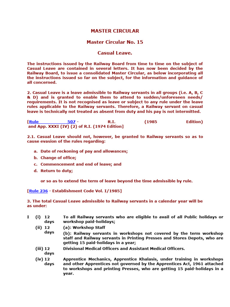 Master Circular 15 | PDF | Apprenticeship | Justice